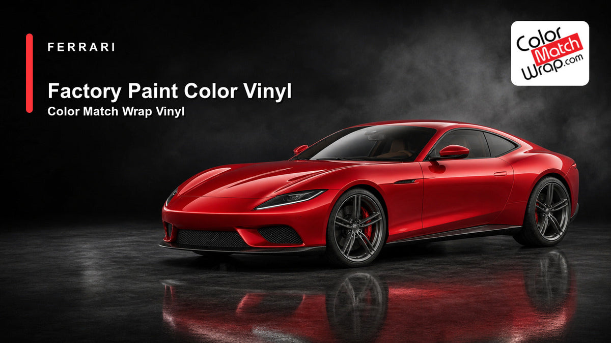 Ferrari Factory Car Paint Color Matching Vinyl Wrap – ColorMatchWrap.com