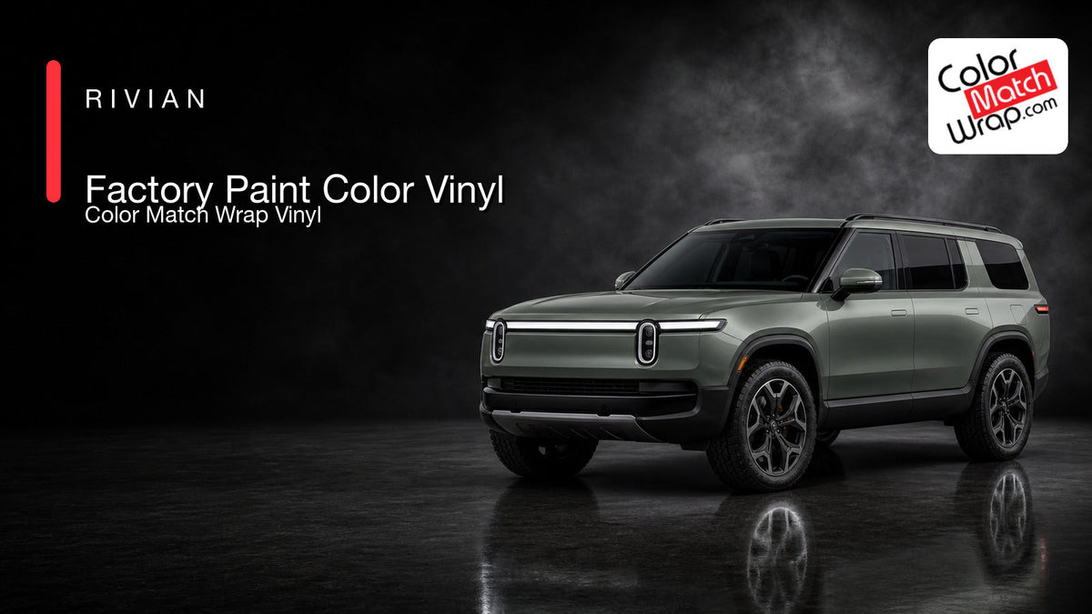 Rivian Factory Car Paint Color Matching Vinyl Wrap – ColorMatchWrap.com
