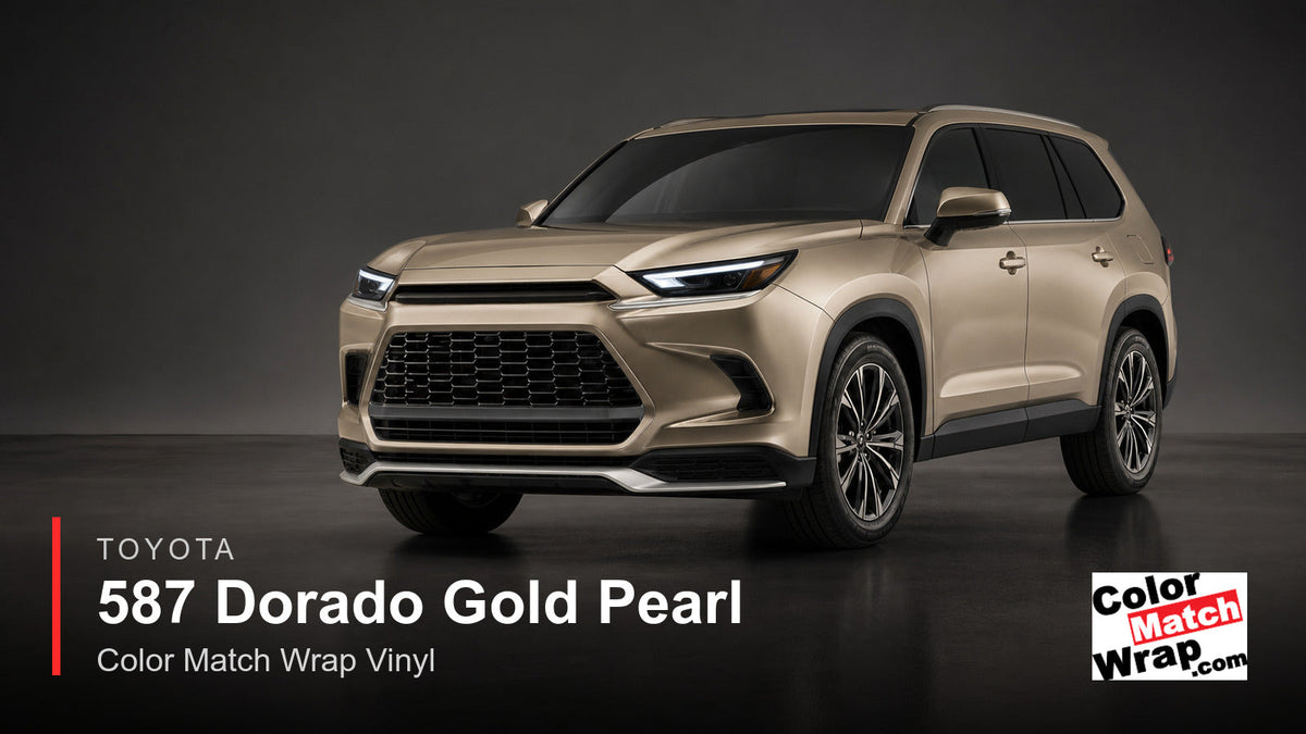 Toyota 587 Dorado Gold Pearl Color Match Wrap Vinyl – ColorMatchWrap.com