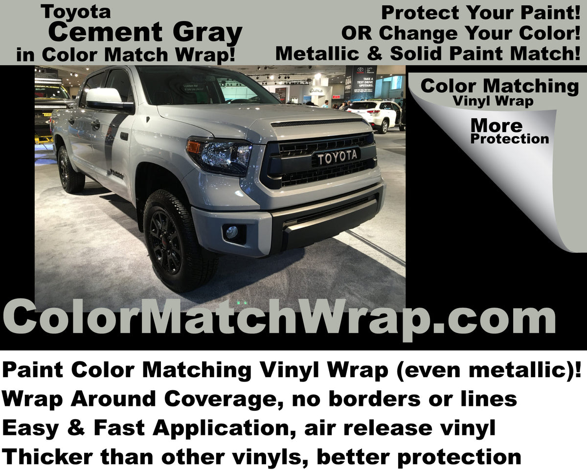 Toyota Cement Gray 1H5 Vinyl Wrap: Buy Cement Gray in a wrap ...
