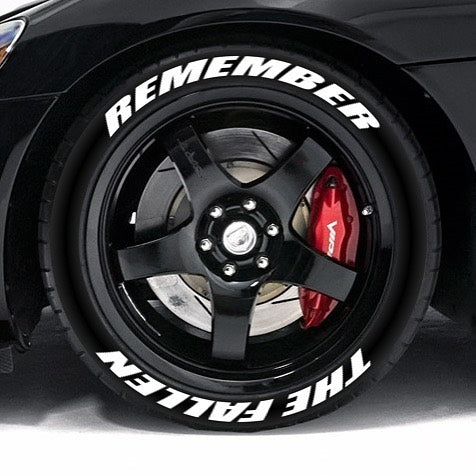 MADE IN USA! WHITE 1 INCH - Tire Letters (custom spelling) Raised Perm ...