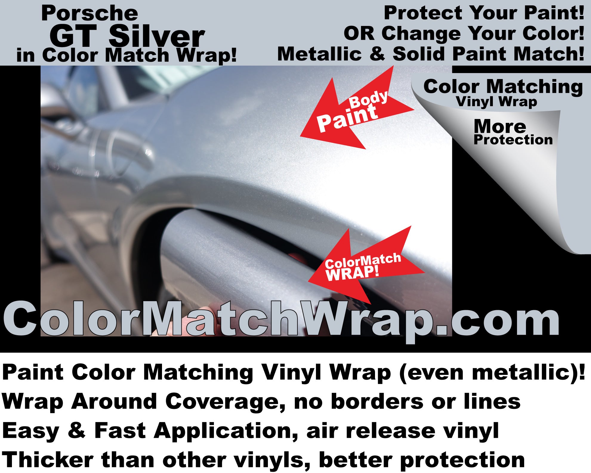 Color Match Wrap Vehicle Vinyl Wrap that Matches Car Paint Color ...